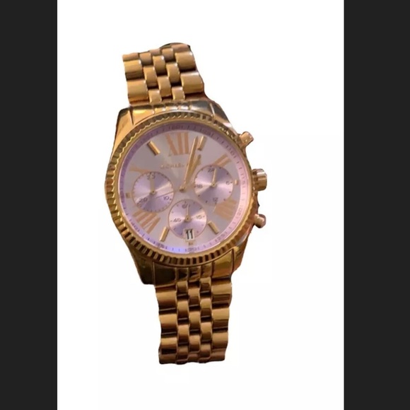 Michael Kors | Accessories | Michael Kors Lexington Chronograph Purple ...
